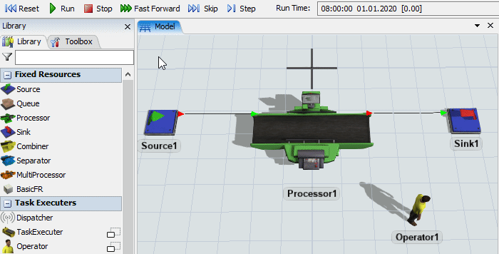 Tutoriel FlexSim n°1
